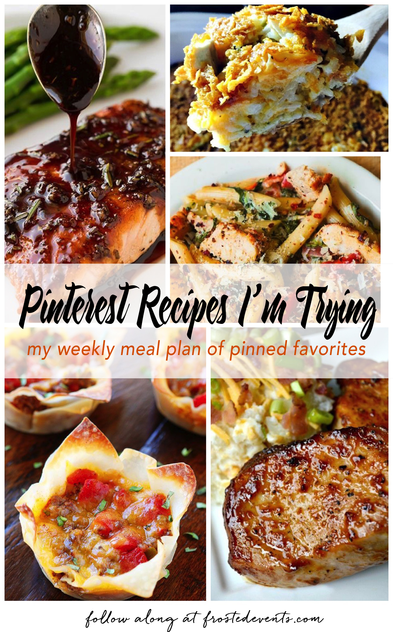 Pinterest Recipes- My Weekly Meal Plan of Pinterest Favorite Recipes ...