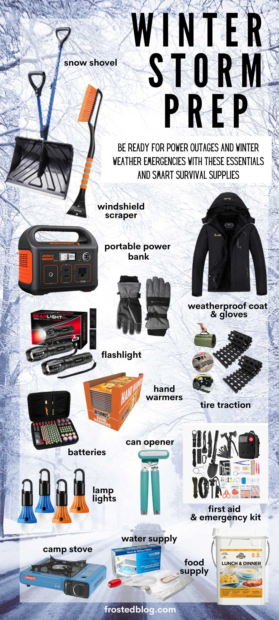 Snow Storm Prep List