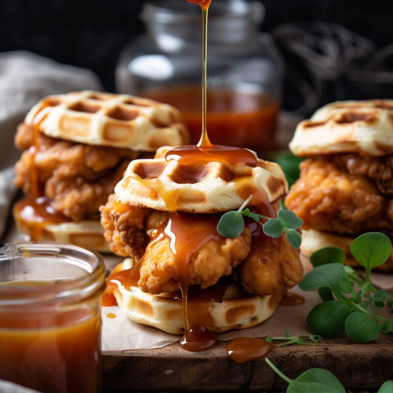Easy Chicken Waffle Sliders