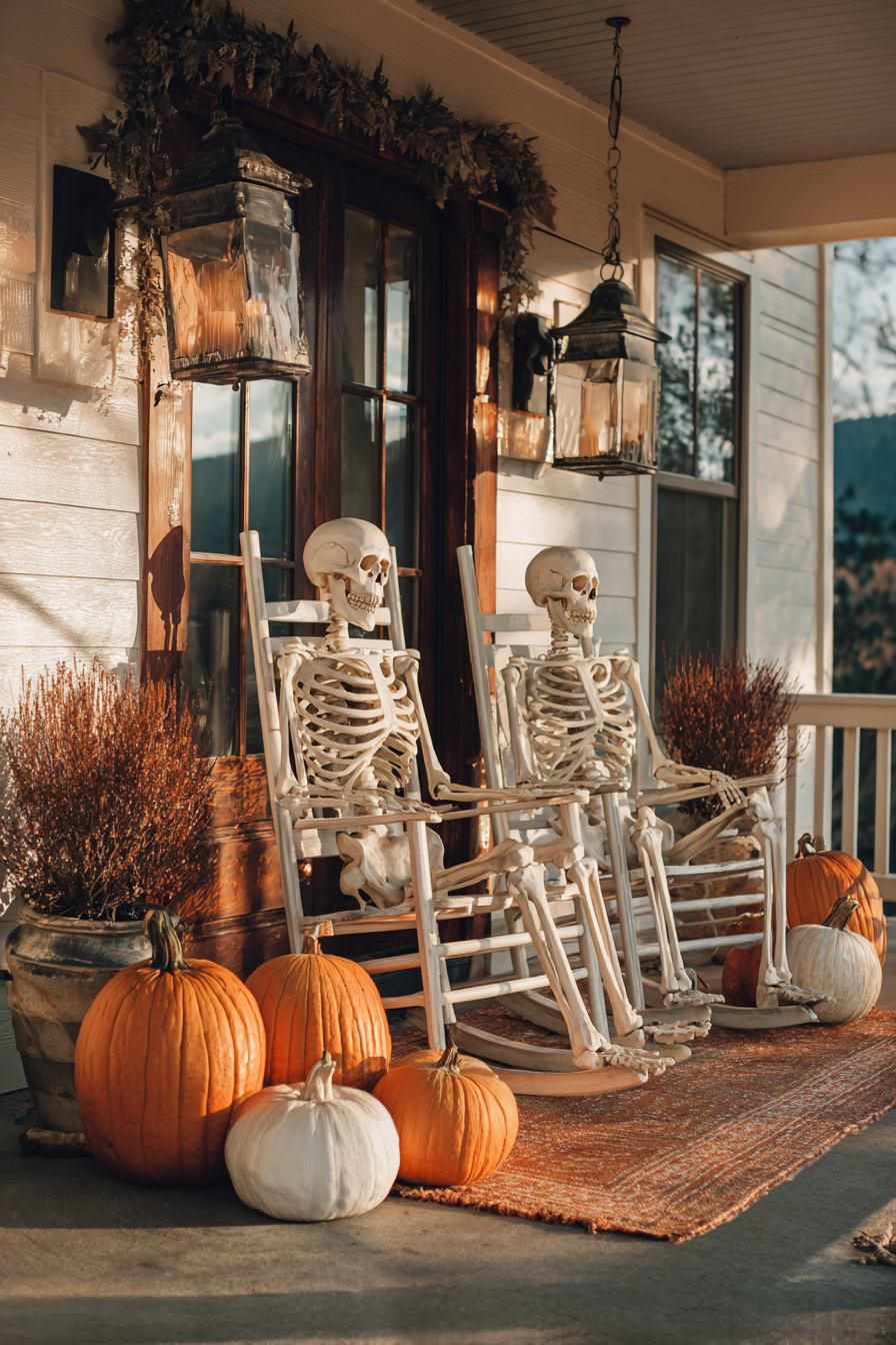 10 Creative Halloween Skeleton Décor Ideas for Your Porch and Yard - Frosted Blog